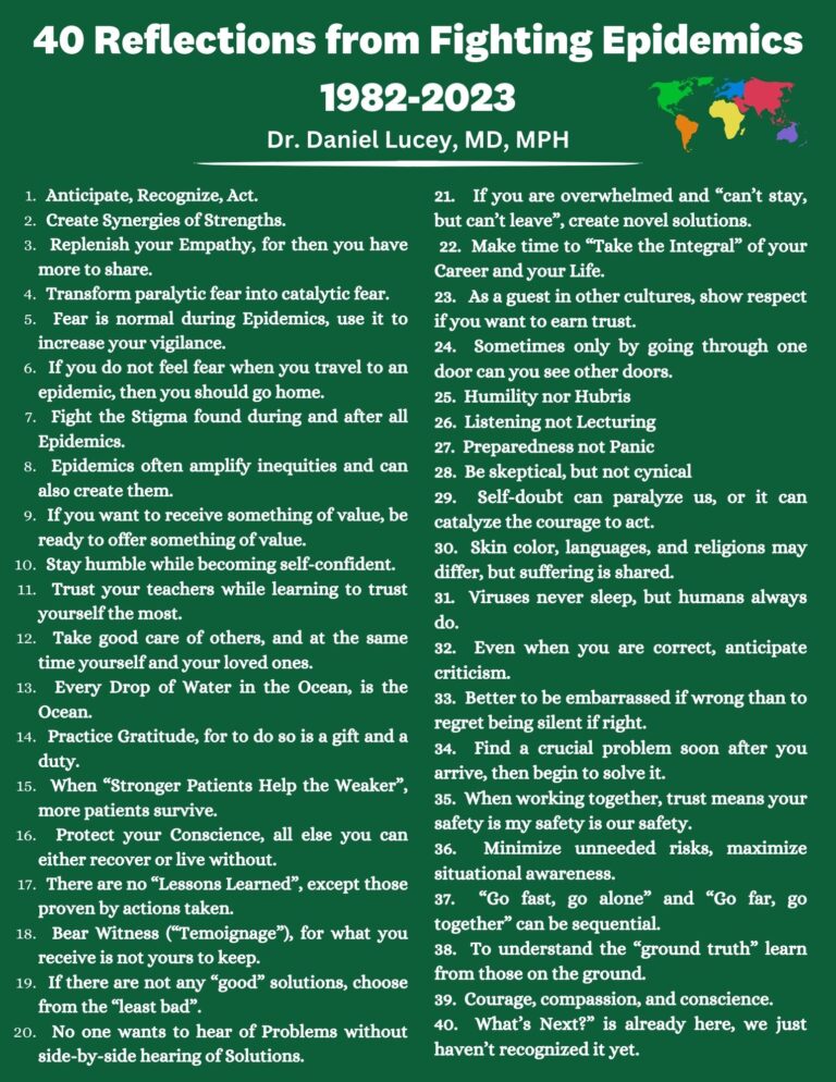 Dr. Daniel R. Lucey, M.D. CV, Bio, and Timeline - The Art of Outbreak ...